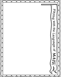 Math Page Border Black And White
